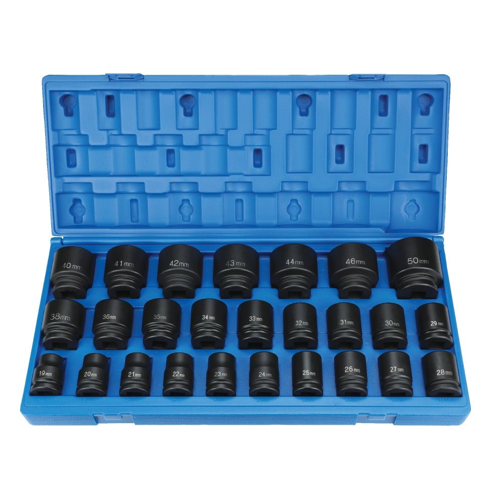 3/4" Dr. 26 Piece Metric Master Set 19-50mm – AAA Industrial Supply